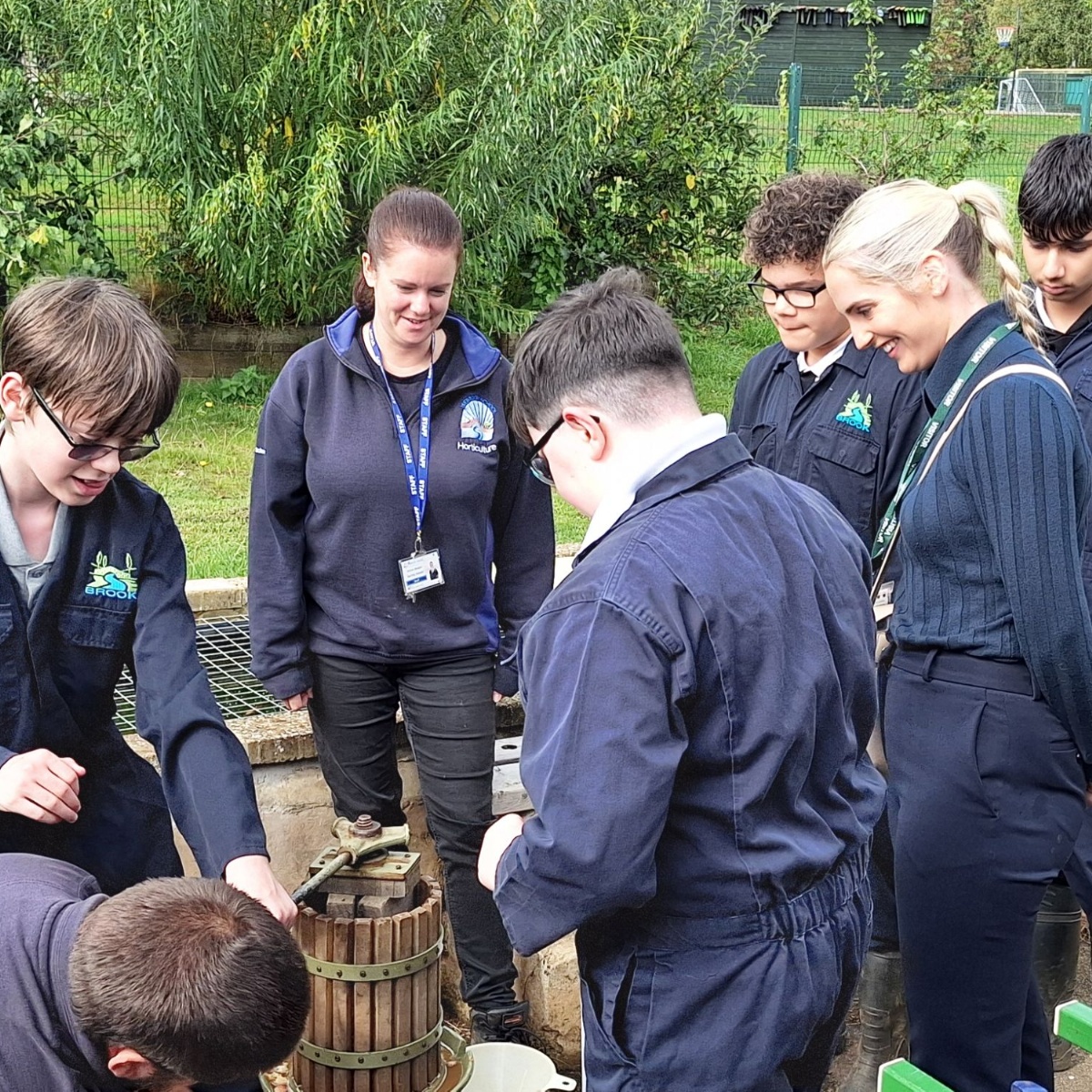 Isebrook School - Apple pressing and small animal care on the timetable ...